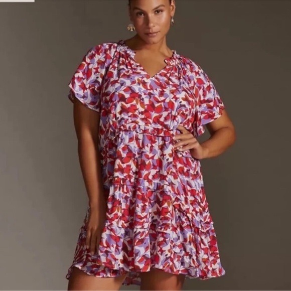 Anthropologie | Dresses | Anthropologie Robin Tiered Mini Dress Popover ...